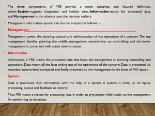MANAGEMENT INFORMATION SYSTEM type of information systems 1.pptx