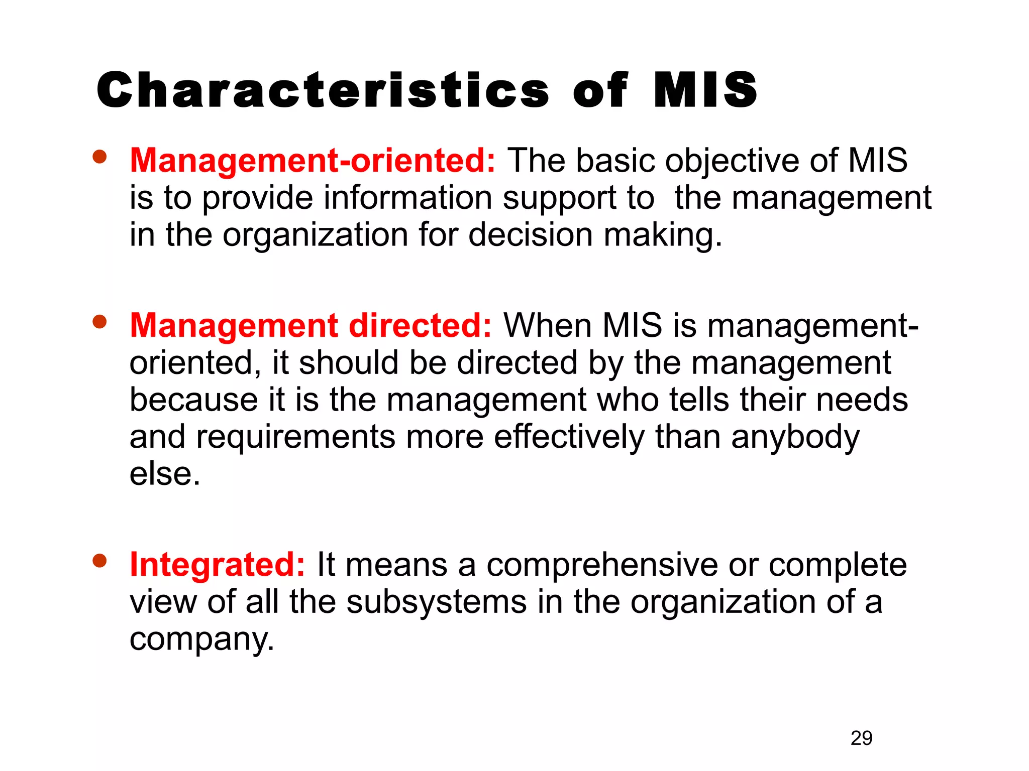 Management information system | PPT