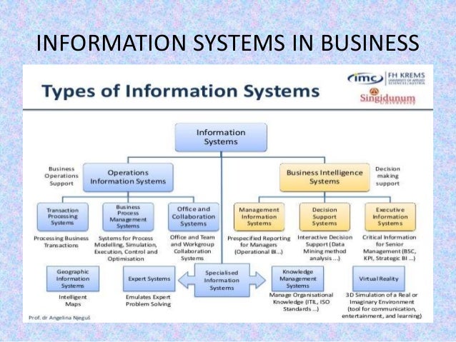 Management information system and control
