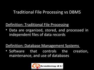 Management information system database management | PPT