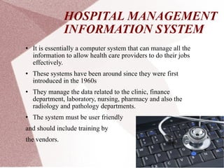 Management information system in health care | PPT