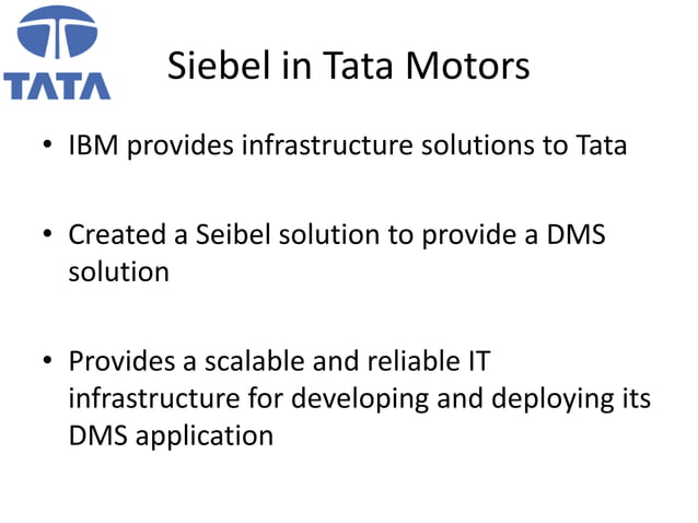 Management information system in tata motors | PPTX