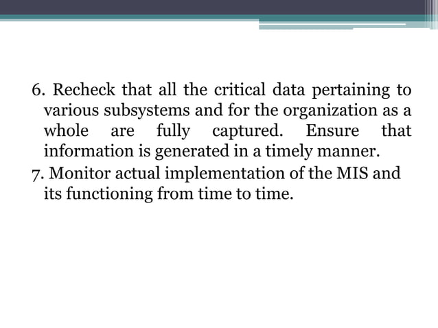 Management information system ( MIS ) | PPTX | Databases | Computer Software and Applications