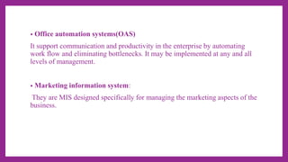 Management information system (MIS) | PPTX