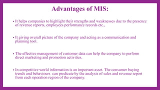 Management information system (MIS) | PPTX