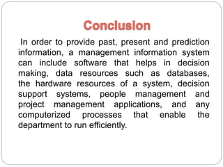 Management Information System (MIS) | PPTX