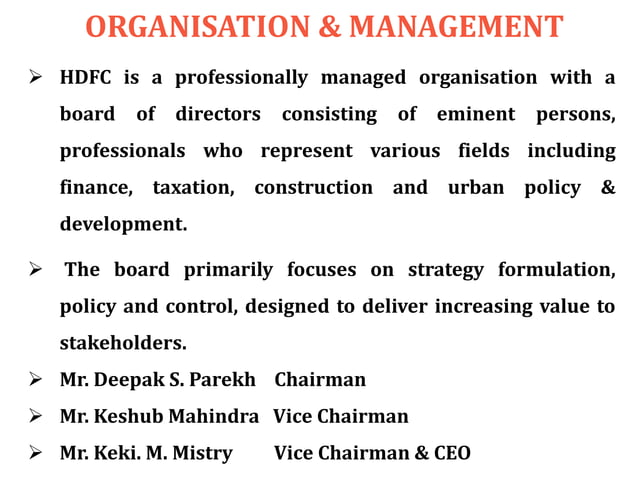 Management information system on hdfc | PPTX | Business Accounting ...