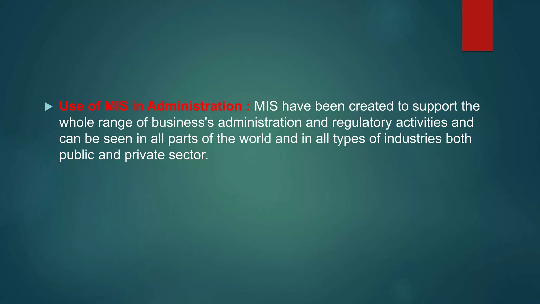 Management information system presentation | PPTX