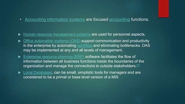 Management information system presentation | PPTX