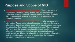 Management information system presentation | PPT