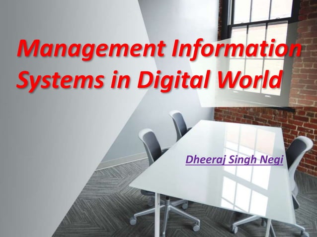 Management information systems | PPT