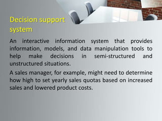 Management information systems | PPT