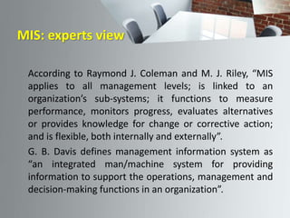 Management information systems | PPT