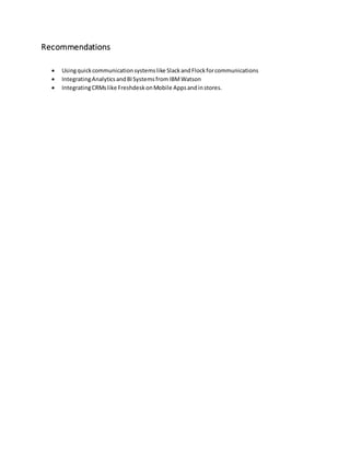 Management Information Systems used by Starbucks | DOCX