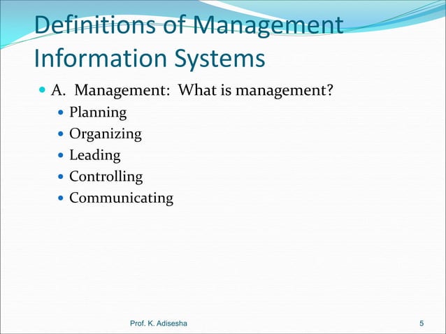 Management information systems | PPT