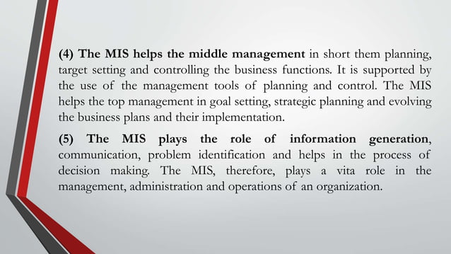 Management information systems | PPT