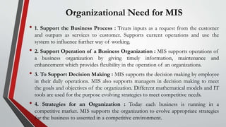 Management information systems | PPTX