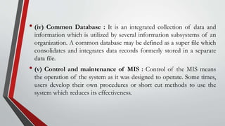 Management information systems | PPTX