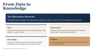 Management Information Systems: Transforming Data into Knowledge for ...