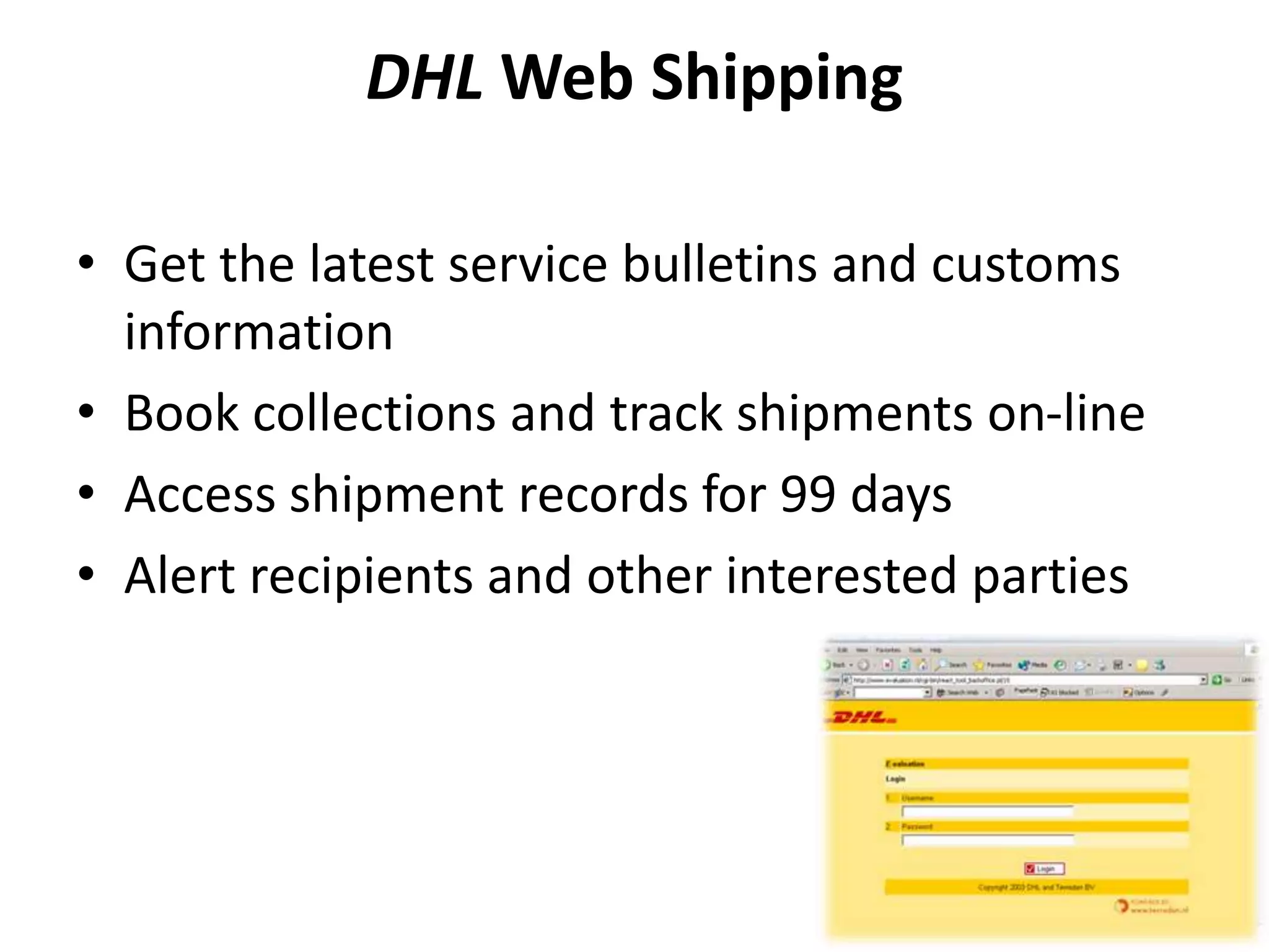 Management information systems in DHL | PPTX