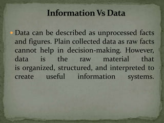 Management information systems ppt | PPTX | Technology & Computing