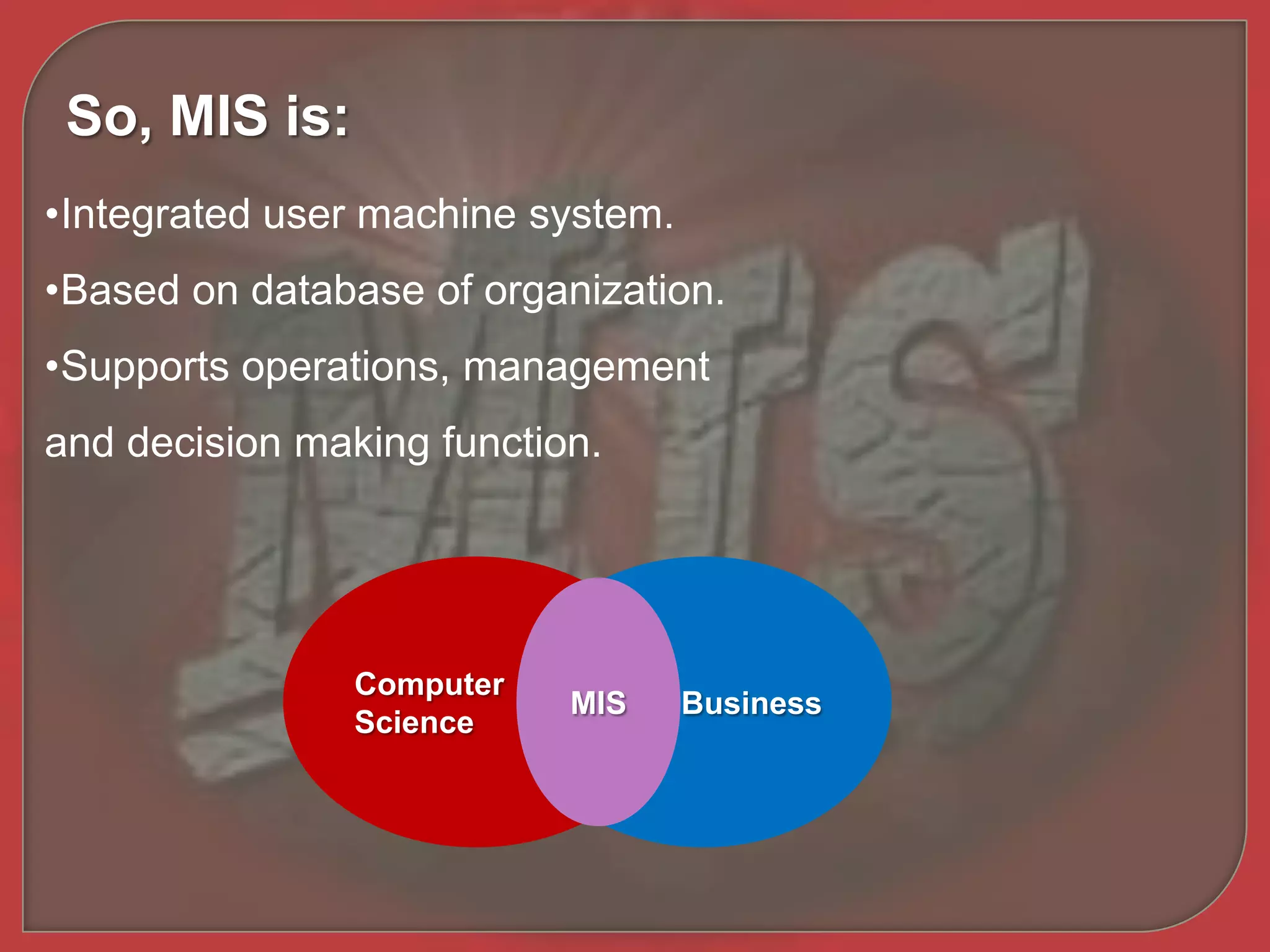 Management information sysytem{MIS} | PPTX