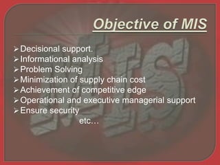 Management information sysytem{MIS} | PPTX