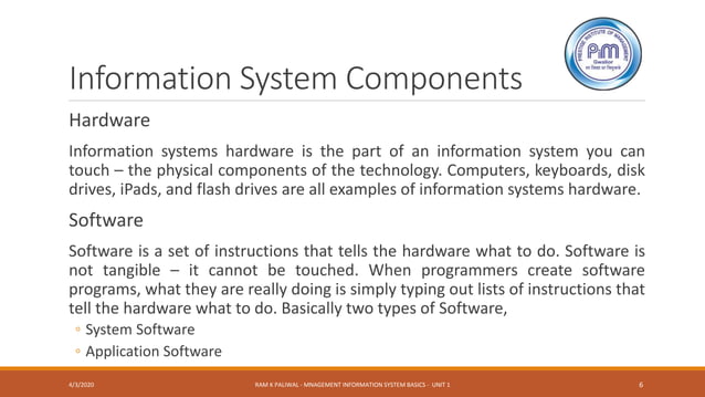 Management inofrmation system basics by ram k paliwal | PPT
