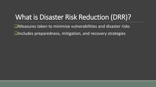 Management Intervention in Disaster Risk Reduction.pptx | Civil ...