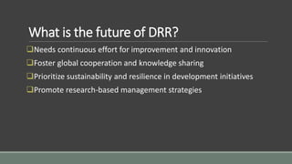 Management Intervention in Disaster Risk Reduction.pptx | Civil ...