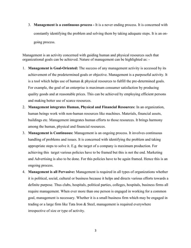 Management is a universal phenomenon | PDF