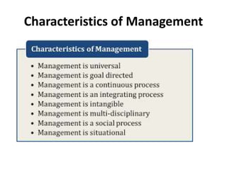 Management & its functions | PPTX