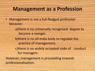 Management & its functions | PPTX