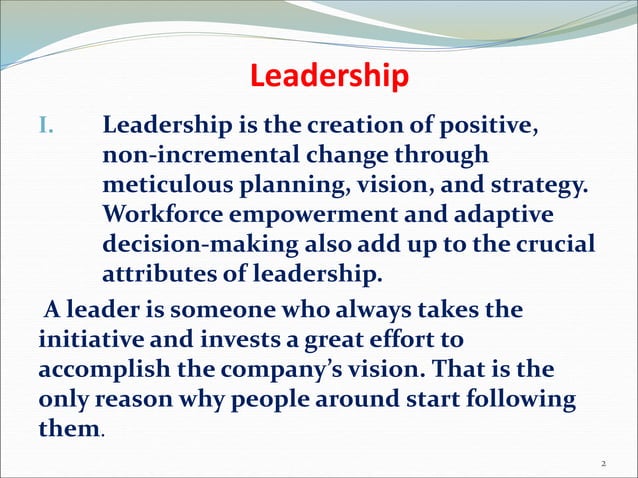 Management & Leadership | PPT