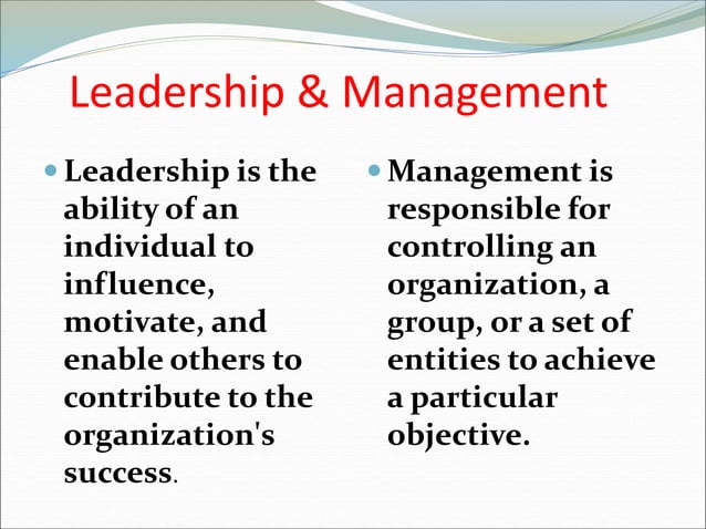 Management & Leadership | PPT