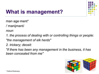 Management leadership savvy | PPT