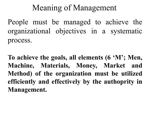 Introduction to Management | PPT