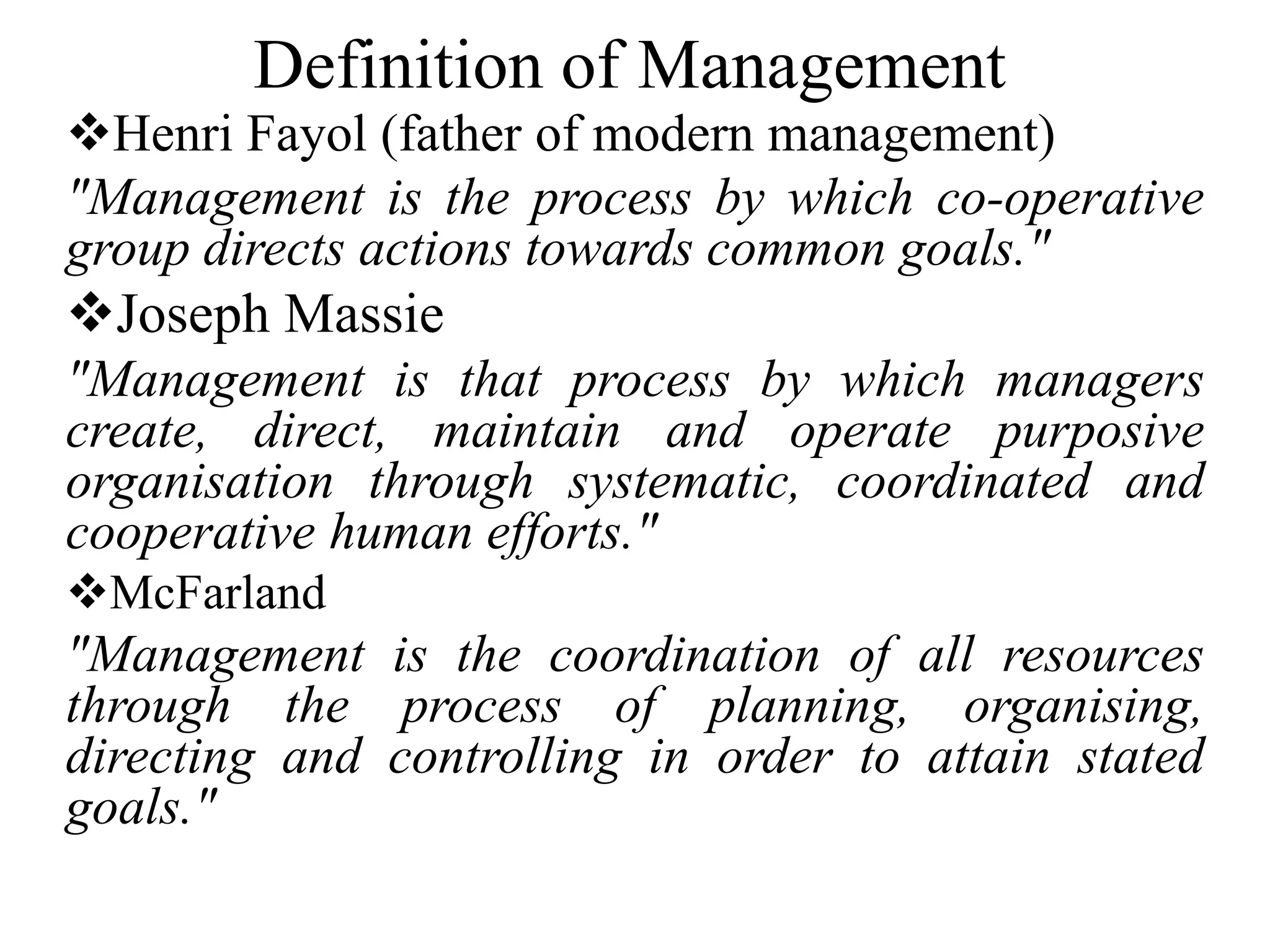 what is management | PPTX