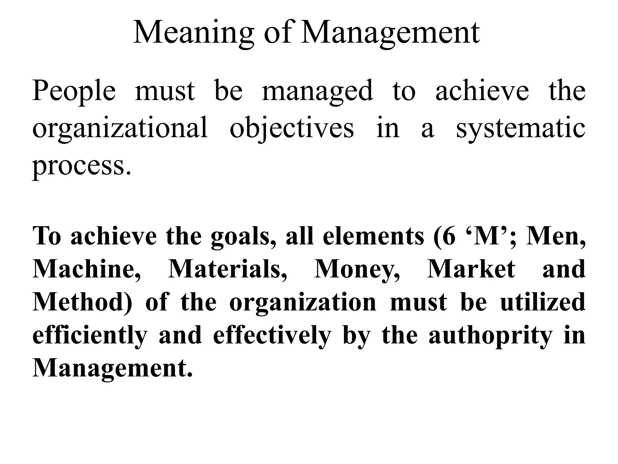 what is management | PPTX