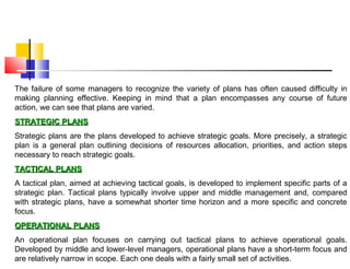 Planning in Management lecture 04_class | PPT