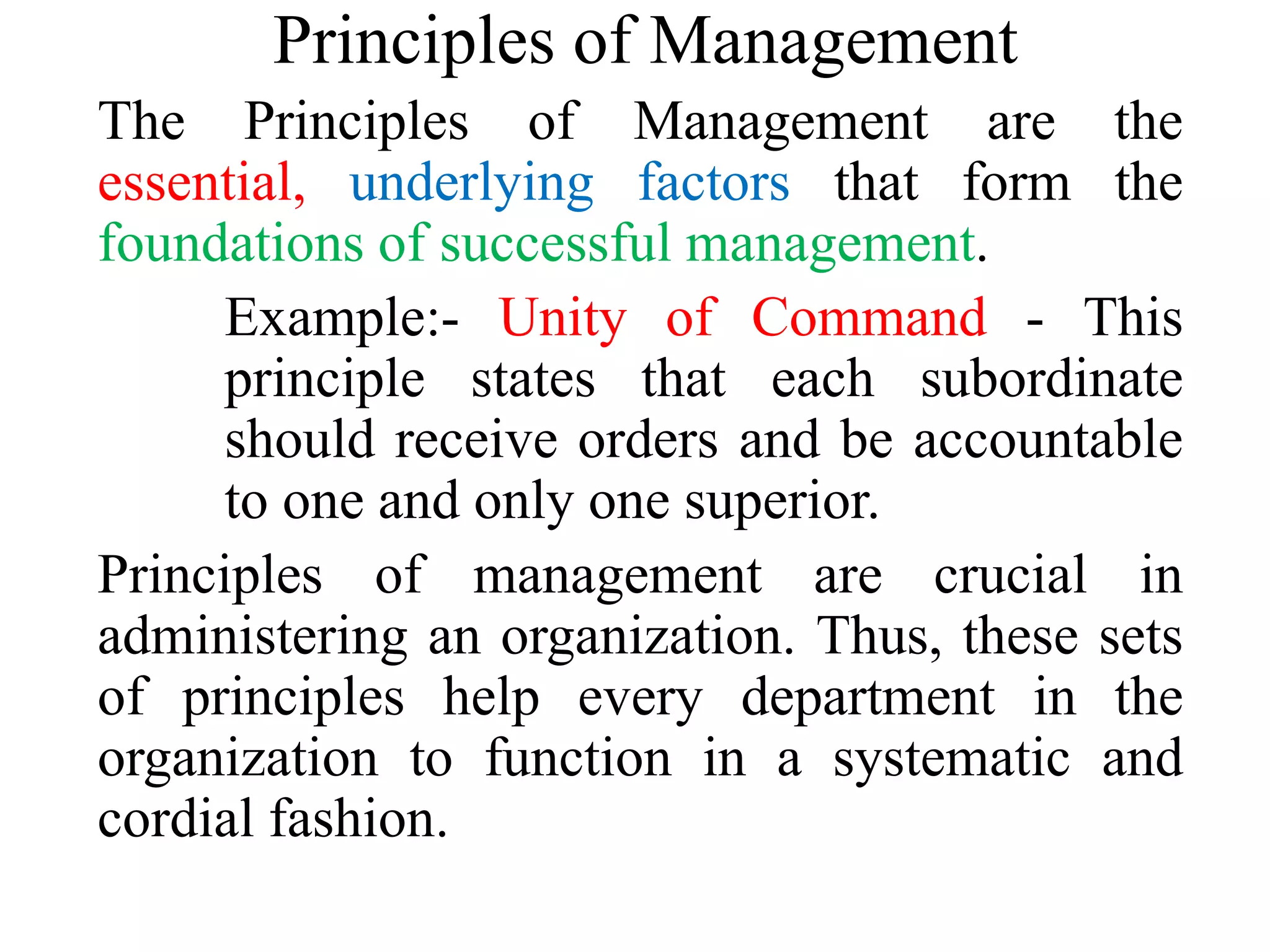 Principles of Management Essentials | PPT