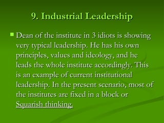 Management lesson 3 idiots | PPT