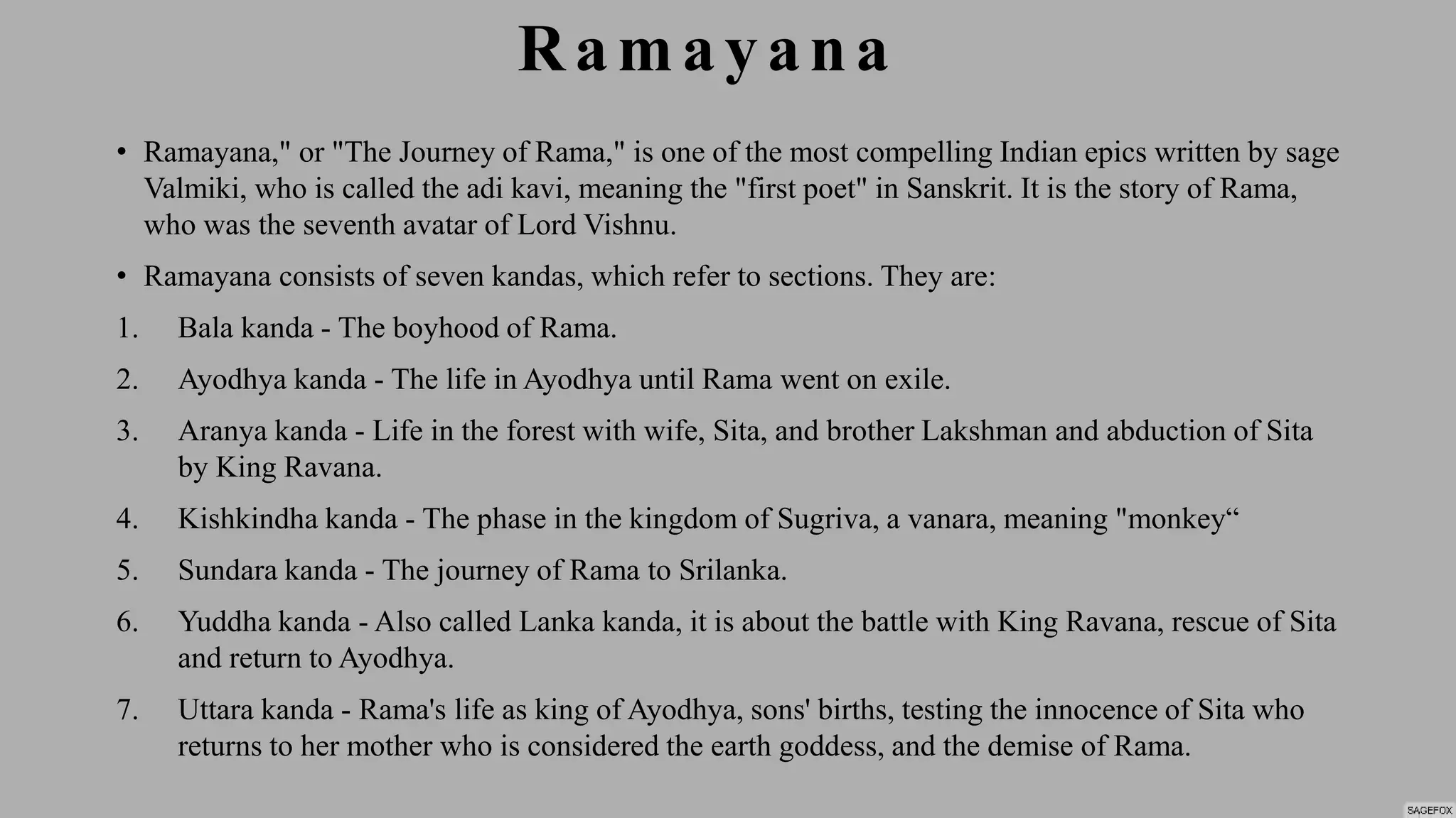 Management lesson from ramayana | PPTX