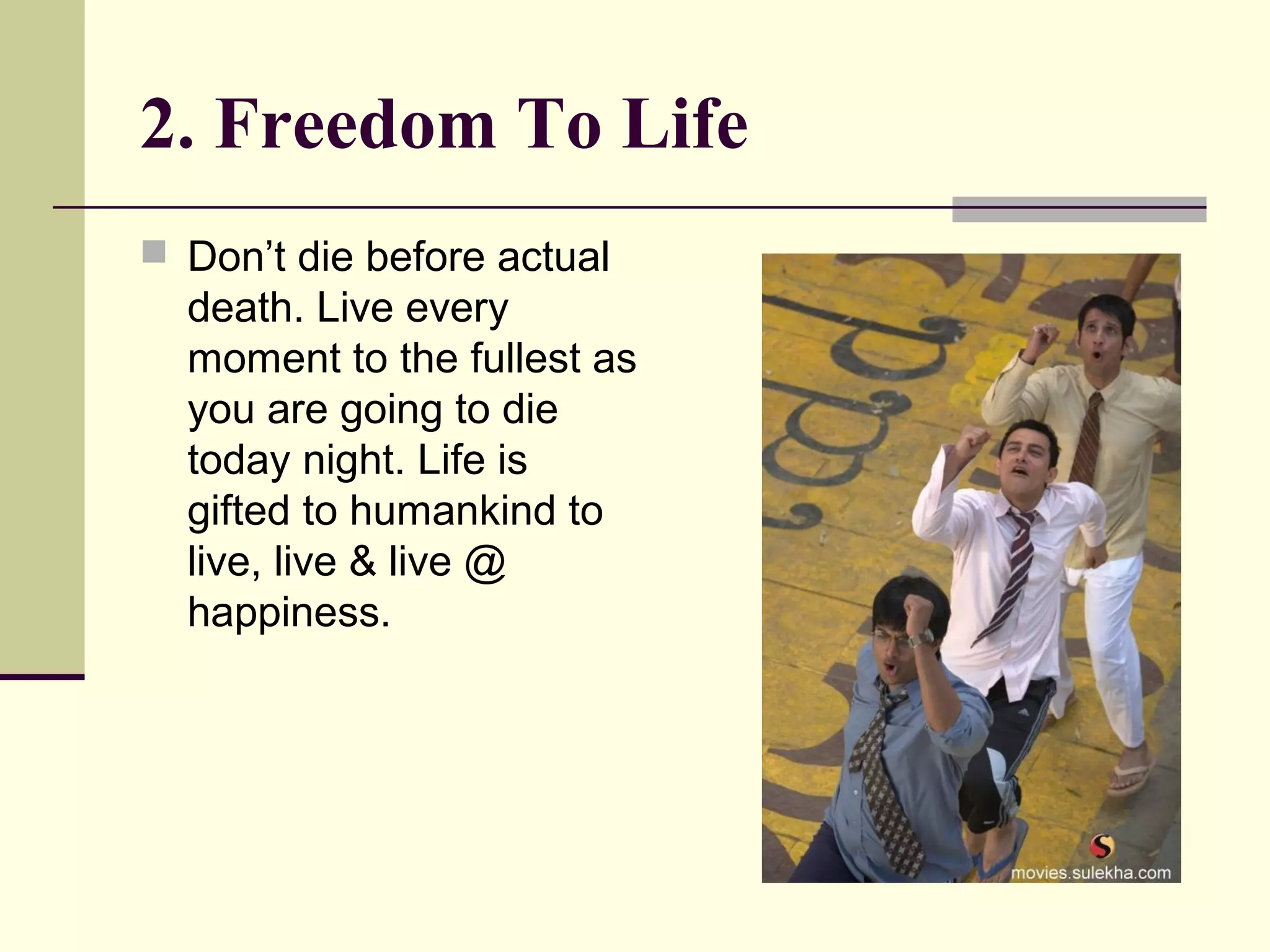 Management lessons from 3 idiots | PPT