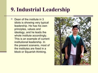 Management lessons from 3 idiots | PPT | Education