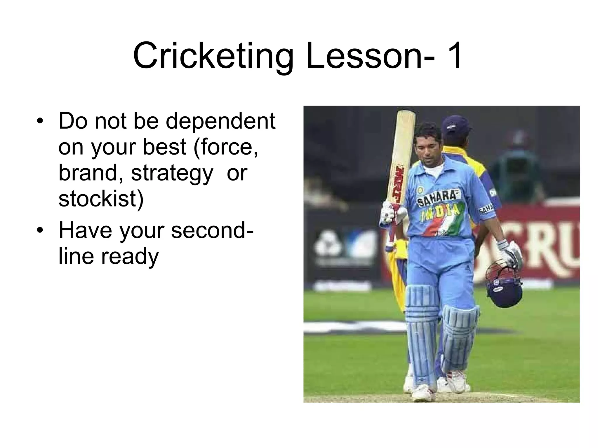 Management lessons from cricket | PPT
