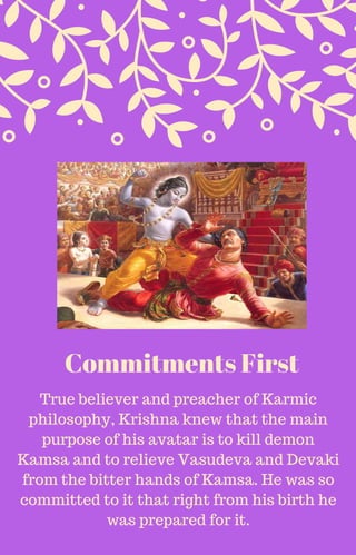 Management lessons to learn from the lord krishna | PDF