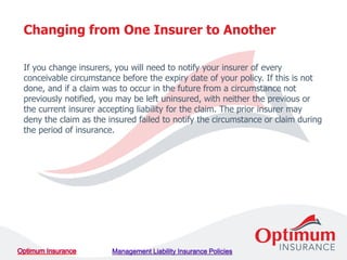Management Liability Insurance | PPT | Free download