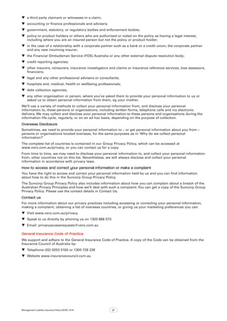 Vero Management liability policy wording | PDF