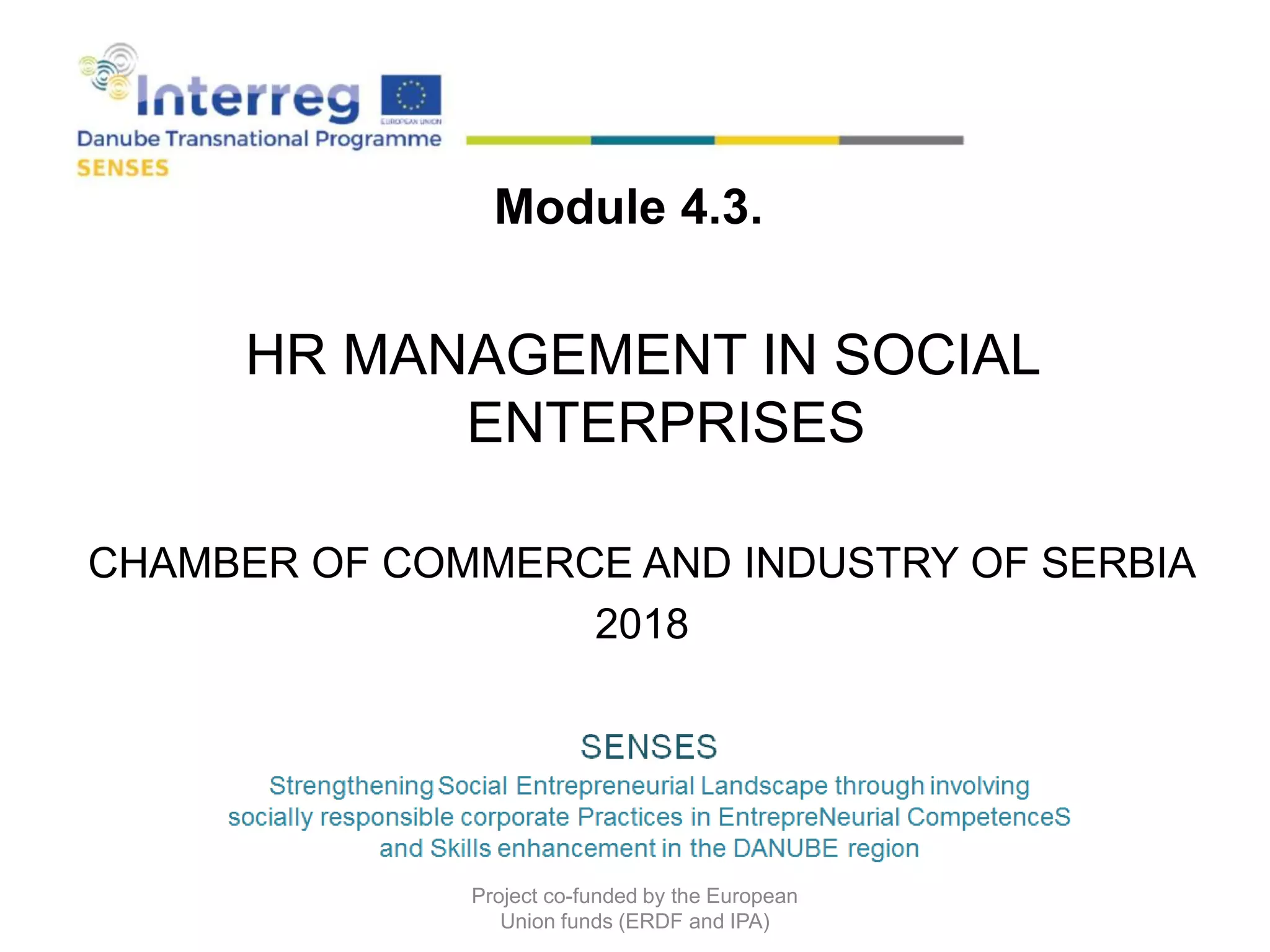 Module 4.3 - Human Resources management | PPTX